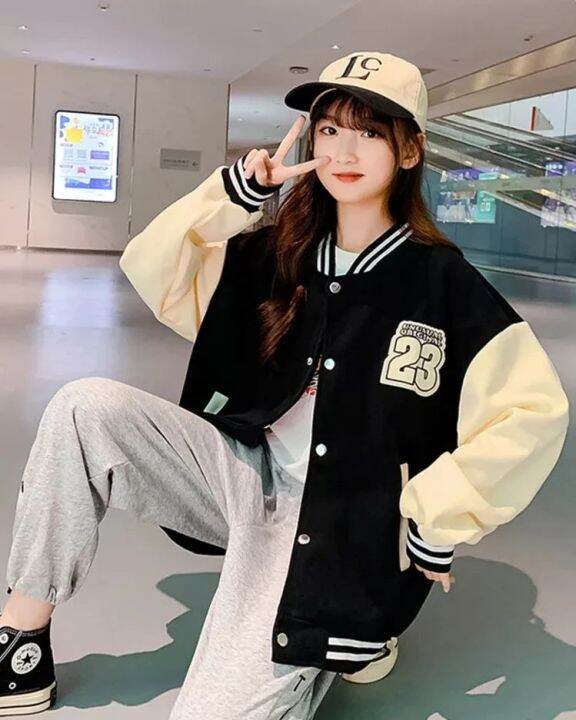 (COD) Unusal 23 Jaket Basebal Anak I Jaket Basebal Anak Kancing Besi I ...