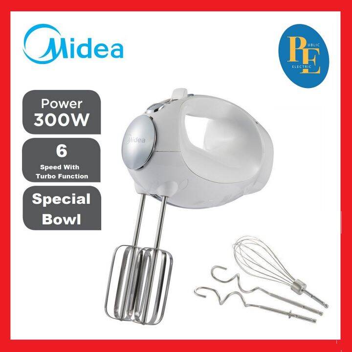 Midea 6 Speeds Hand Mixer - HM0273 | Lazada