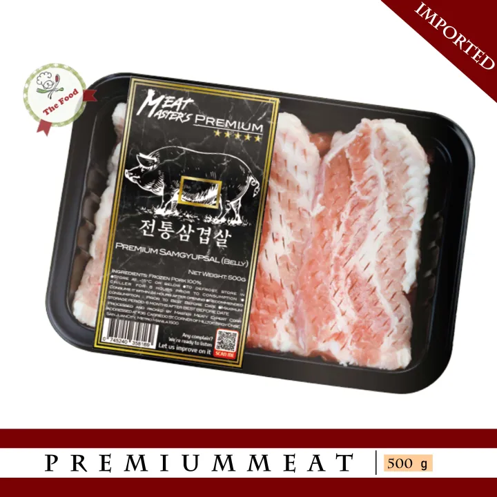 Imported(From Europe) Pork Samgyupsal Meat 300g/500g Premium Level w ...