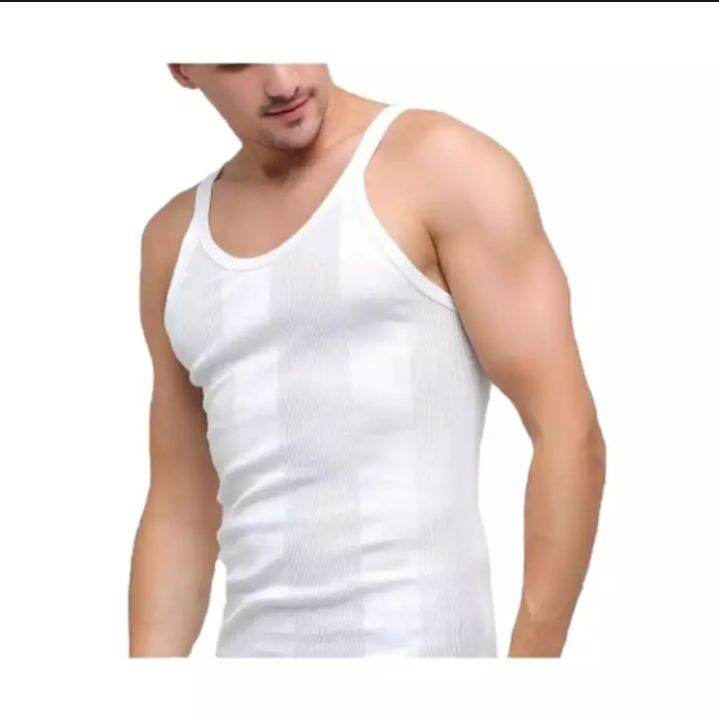 SINGLET PRIA PUTIH POLOS // DALAMAN SINGLET COWO Size M / L / XL / XXL ...