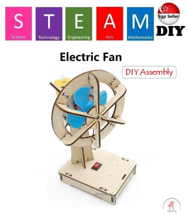 DIY Electric Fan STEM Toys - STEM DIY for Kids Educational Science Toy ...