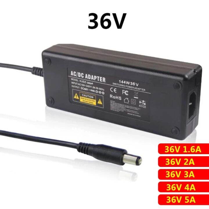 36 Volt AC 110-220V DC 36V 1.6A 2A 3A 4A 5A Universal Power Adapter ...
