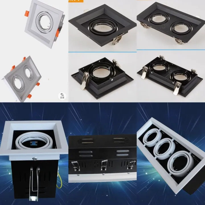 (Free bulbs) concealed downlight spotlight MR16 LED bean gall lamp ...