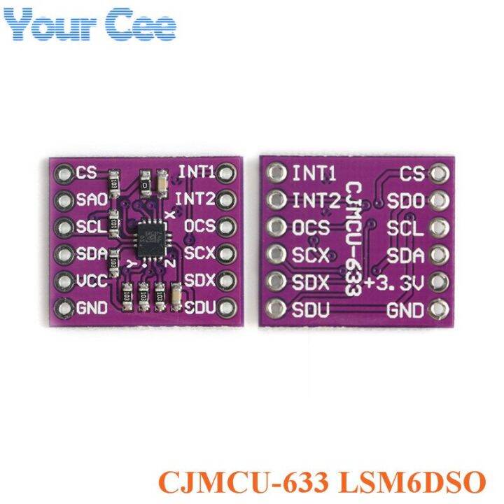 LSM6DSO 6DOF Attitude Module CJMCU 633 Sensor Module 3D Accelerometer ...