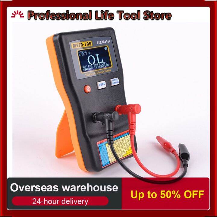 M6013 MESR-100 ESR Digital Capacitance Meter Ohm Meter Professional Measuring Capacitance ...
