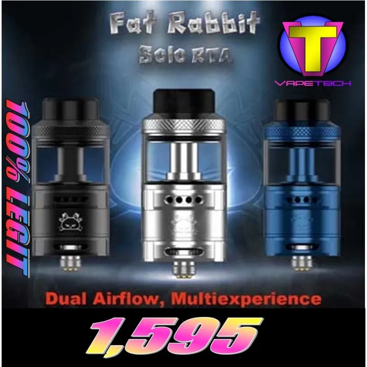 Hellvape Fat Rabbit Solo RTA Atomizer 4.5ml (25mm) ... 100 Legit Authentic Genuine | Lazada PH