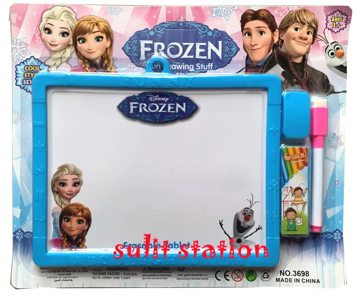 FROZEN ELSA ANNA EDUCATIONAL LEARNING DRAWING WRITING WHITE BOARD TOYS ...