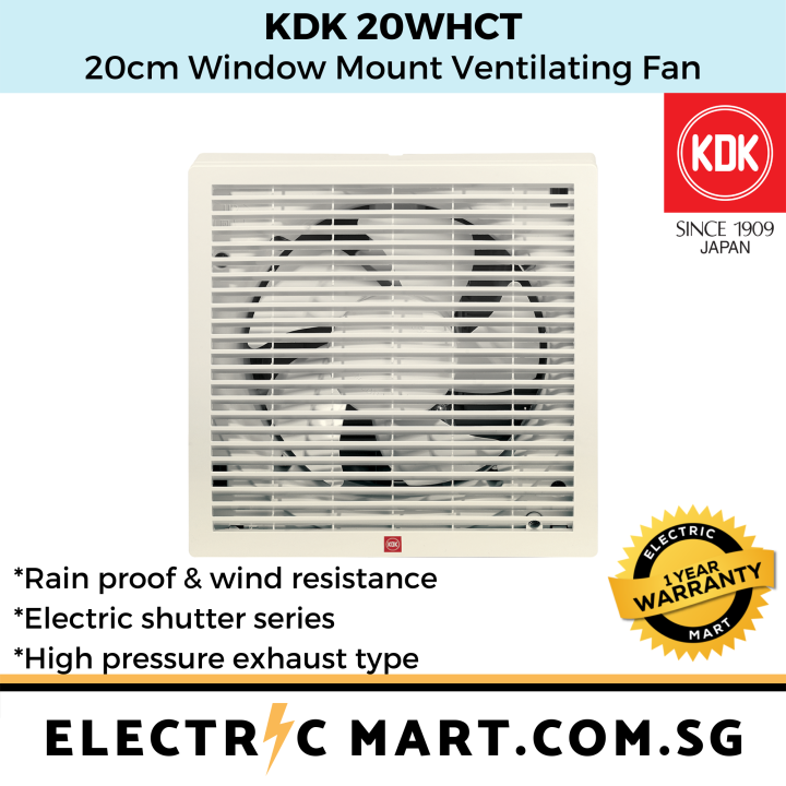 KDK 20WHCT 20cm Window Mount Ventilating Fan | Lazada Singapore