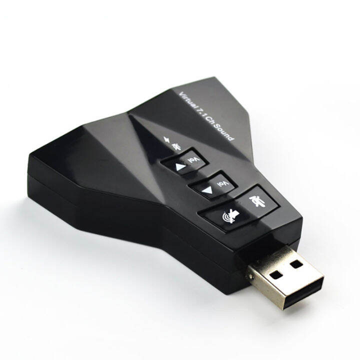 UNI External Virtual USB 7.1 3D Sound Audio Card Adapter Dual ...