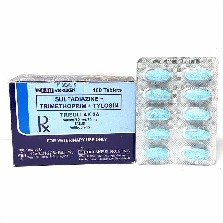 [FCR AGRIVET] 10pcs TRISULLAK 3A LDI Antibacterial Triple Active for ...