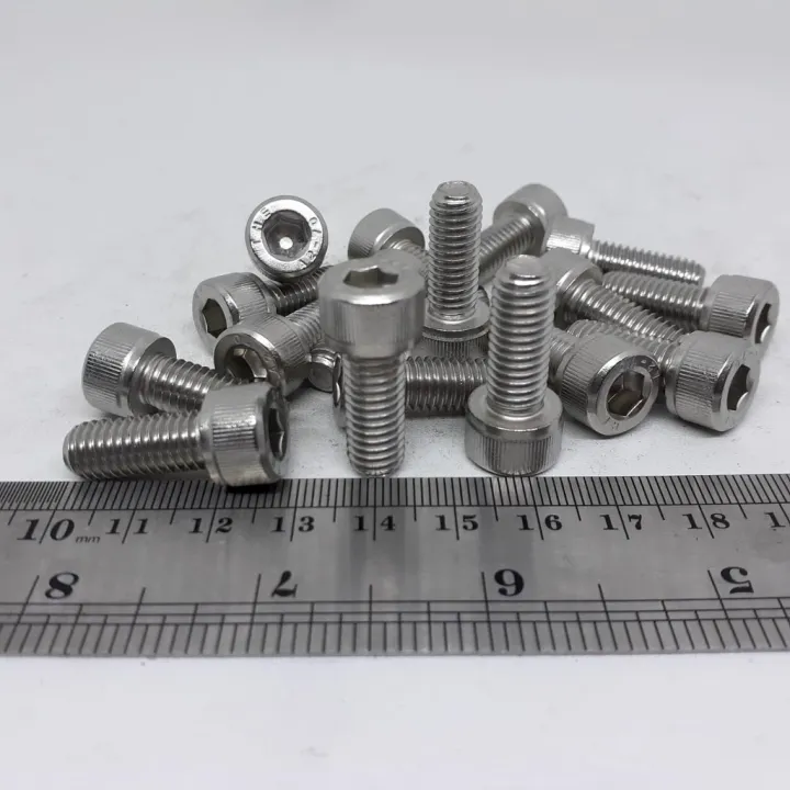 BAUT L M8X20 STAINLESS STEEL SUS 304 PANJANG 2 CM 2CM BAUD STENLIS ANTI KARAT SS M8 X 20 KUNCI ...