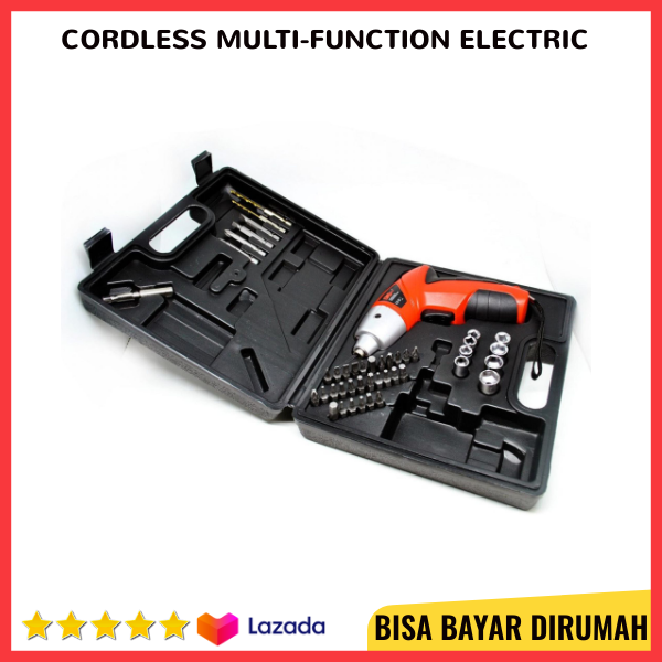 BAYAR DI TEMPAT / Cordless Multi-function Electric Screwdriver 4.8V ...