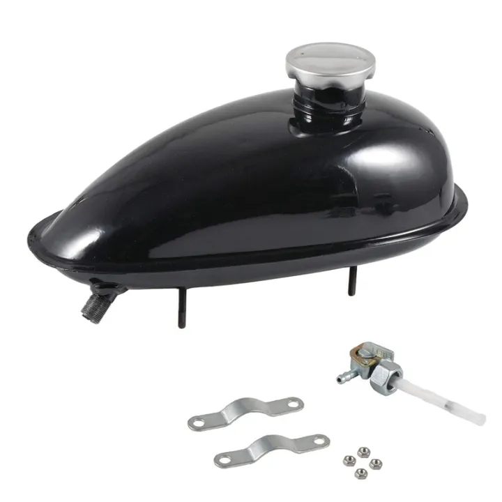 2L Motorized Bike Motorcycle Fuel Tank Fit for 49Cc 50Cc 60Cc 66Cc 80Cc ...