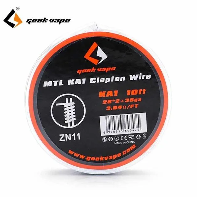 GEEK VAPE MTL KA1 CLAPTON WIRE KA1 10ft 28X2+38ga 3.04ohm/ft | Lazada PH