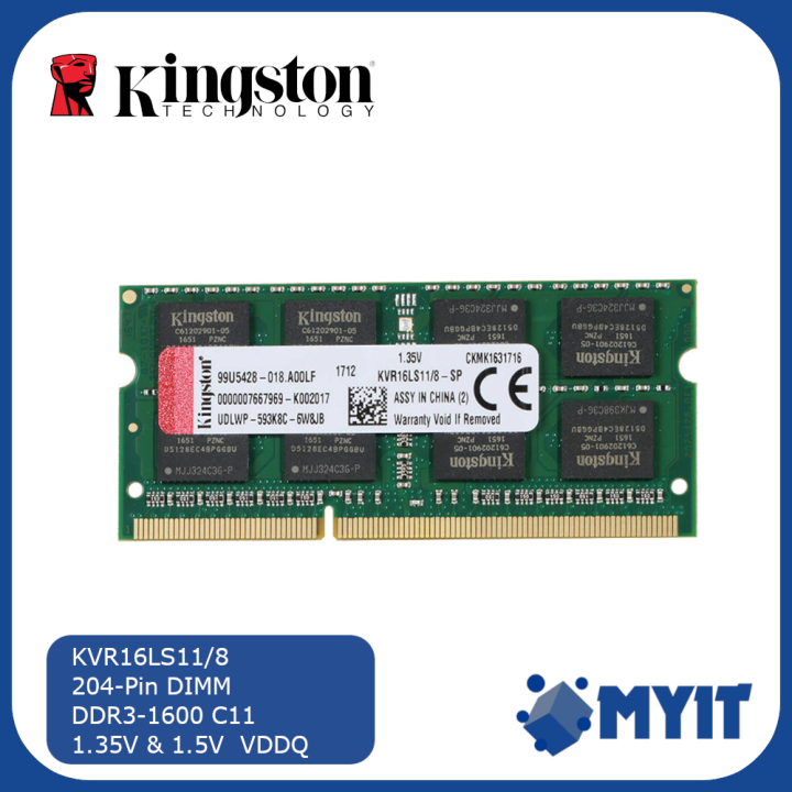 Kingston KVR16LS11/8WP (KVR16LS11/8) DDR3L 1600MHz 8GB SODIMM for ...