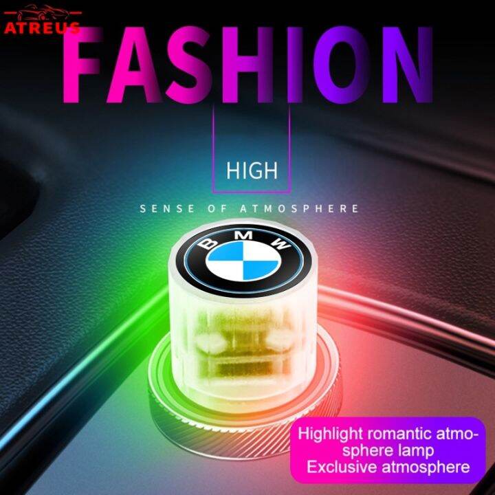 1 buah mobil BMW lampu hias otomatis USB lampu LED lampu suasana steker ...