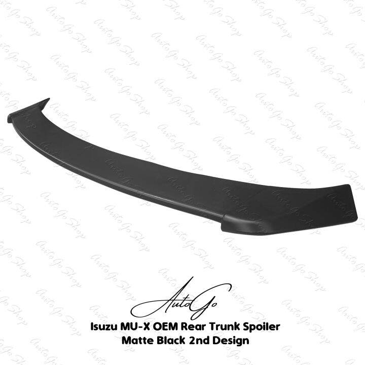 Isuzu MU-X 2018-2022 OEM Rear Trunk Spoiler Matte Black 2nd Design ...