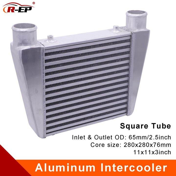 R-EP Intercooler Universal 280X280x76mm Aluminum Cold Air Intake ...