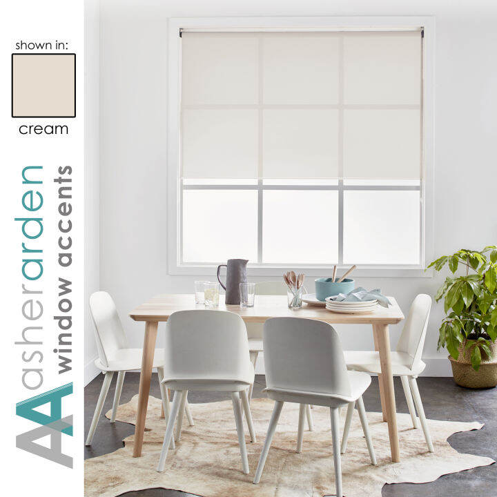 Sunscreen Roller Shades Window Shades Dim Out Cream Width 30 Inch X ...