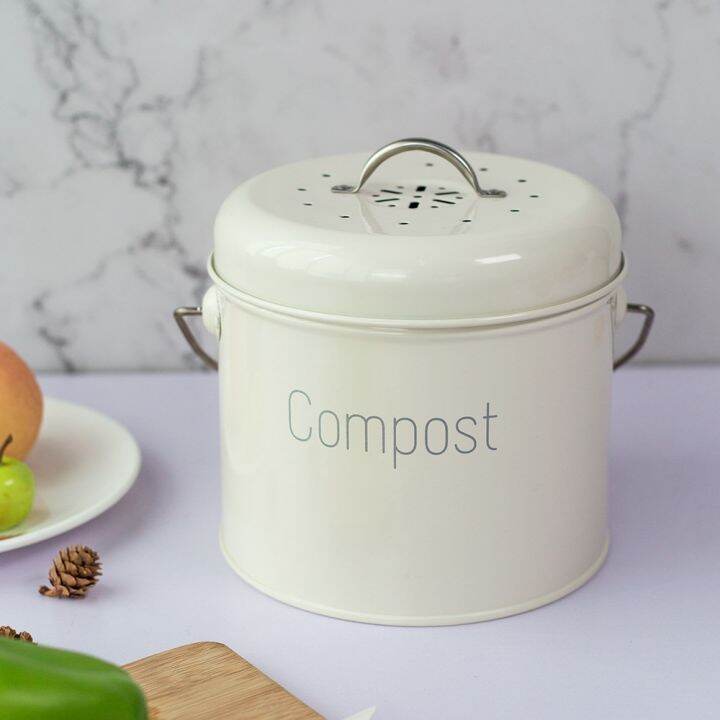 [COD] With handle waterproof kitchen waste bucket wet garbage sorting ...