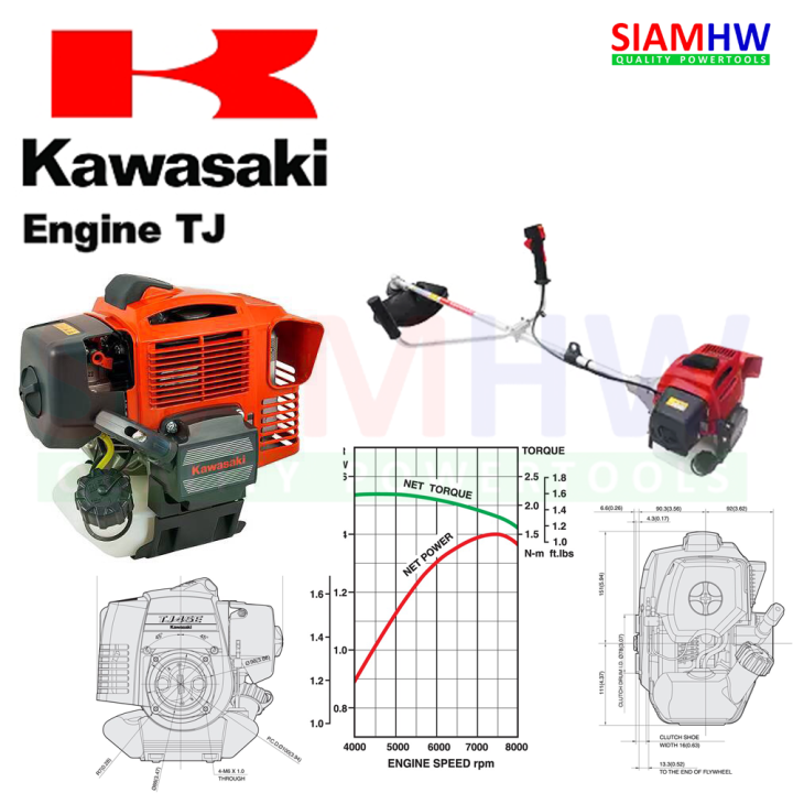 KAWASAKI เครื่องตัดหญ้า รุ่น TJ45 (แท้) | Lazada.co.th