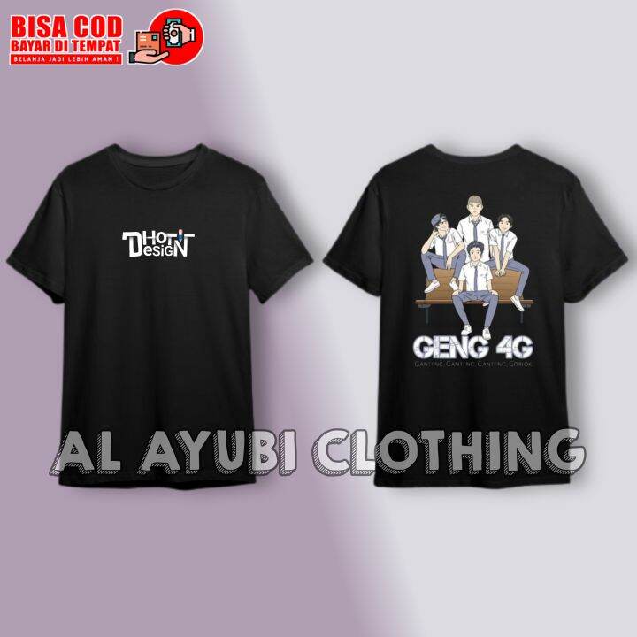 Baju Kaos Dhot Design Gang 4G | Lazada Indonesia