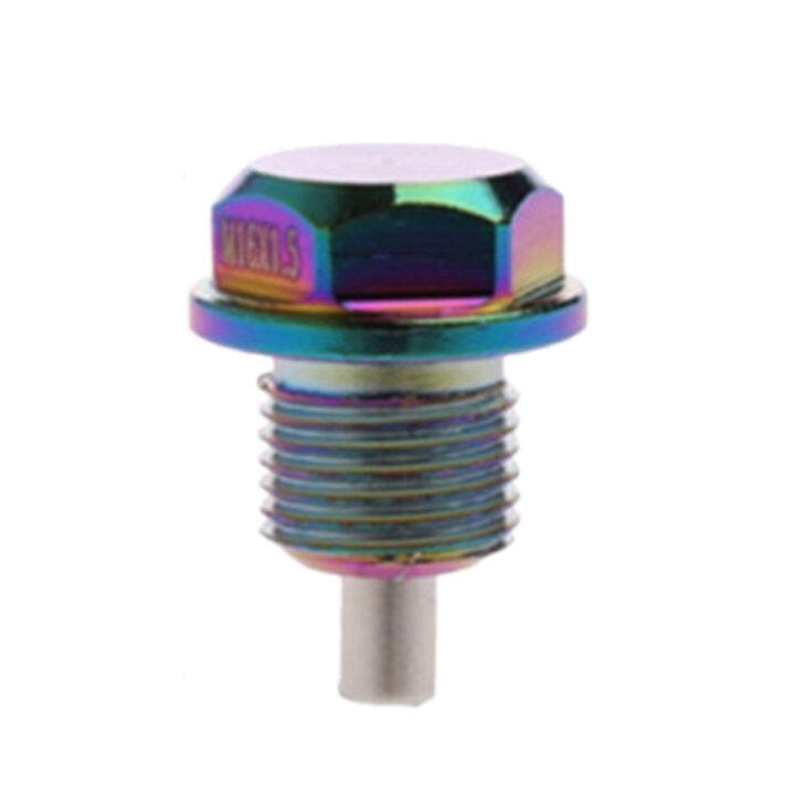 M14 M16 *1.5MM Neo Chrome Aluminum Magnetic Oil Drain Bolt Oil Sump ...