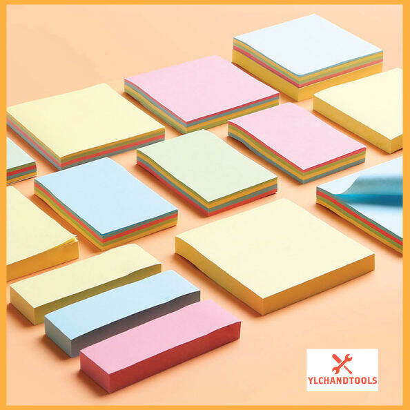 100 Sheet 3/4/5 IN 1 Sticky Note Strip 3″ X 3″ Colours Memo Label ...