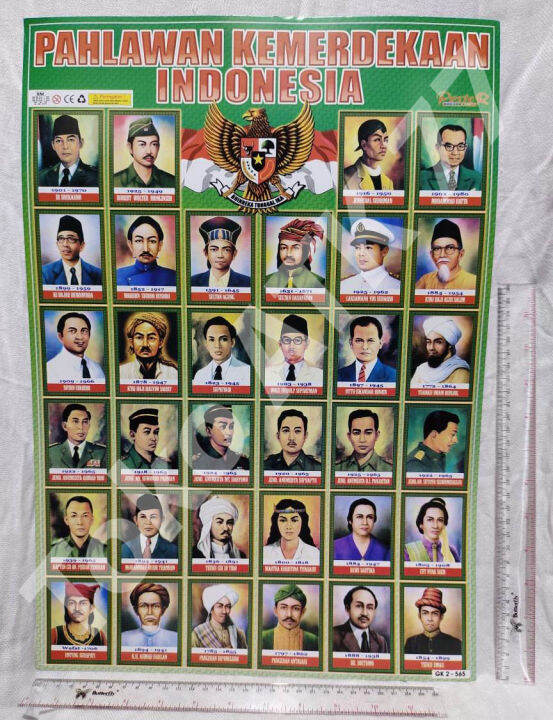 Poster Pahlawan Kemerdekaan Indonesia & Poster Lainnya per 5lembar ...