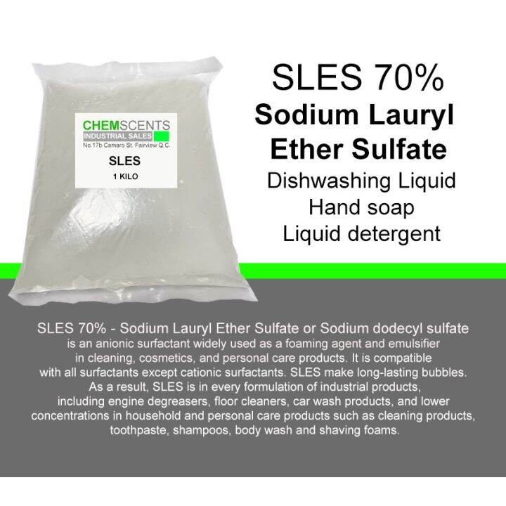 SLES Gel Sodium Lauryl Esther Sulfate for diswashing liquid handsoap liquid detergent 1kl Home ...