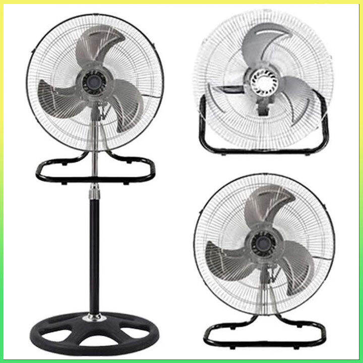 Niko kipas Angin Besi TORNADO 3 IN 1 18 inch dinding + berdiri + duduk ...