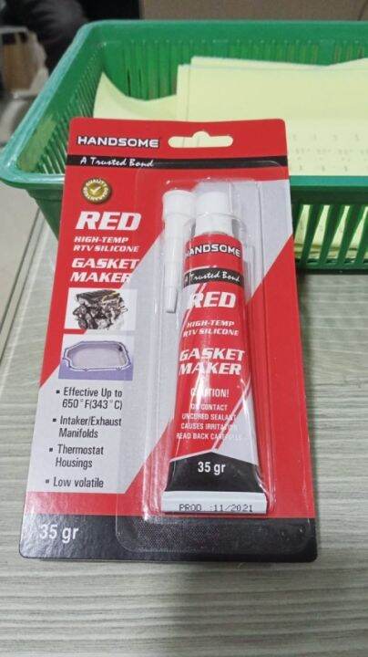 LEM HANDSOME SILICONE RED LEM KUAT SERBAGUNA LOGAM BESI KERAMIK ...