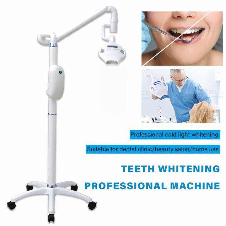 8 led light dental teeth whitening lamp bleaching machine with stand ...