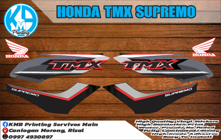 Honda Supremo Sticker Decals Color Red | Lazada PH