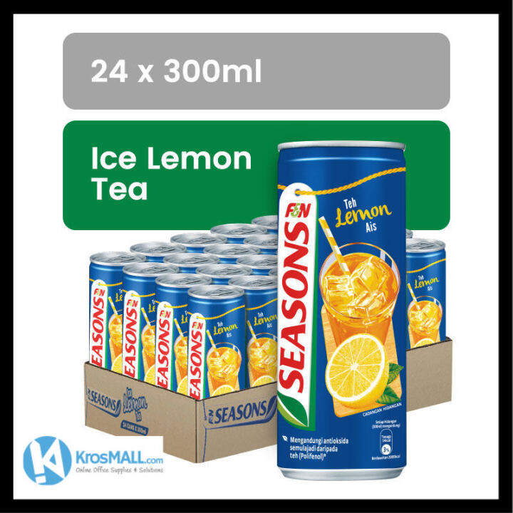 F&N Seasons Ice Lemon Tea (24 x 300 ML) | Lazada