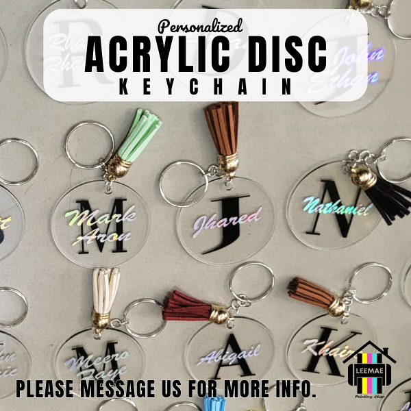 Personalized Acrylic Disc Keychains | Lazada PH