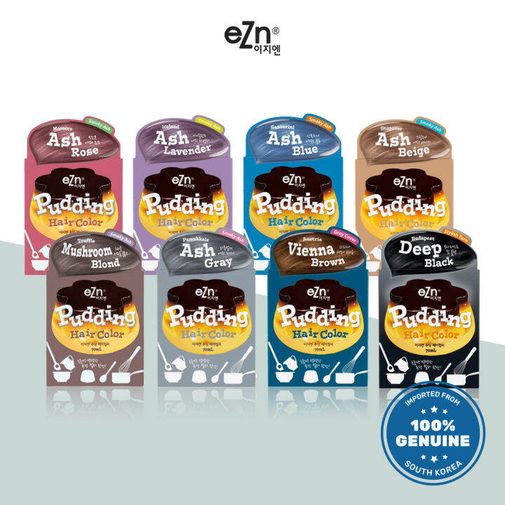 eZn Pudding Hair Color Hair Dye (Ash Beige Stopover, Ash Beige Gray ...