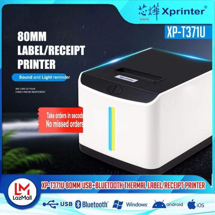 Xprinter Xp- T371U 80mm (Bluetooth + USB ) Thermal/ Label Receipt ...