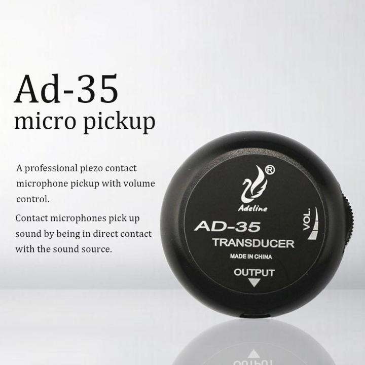 AD-35 Mini Sound Pick-up Piezo Amplifier Transducer Stick Piezo Pickup ...