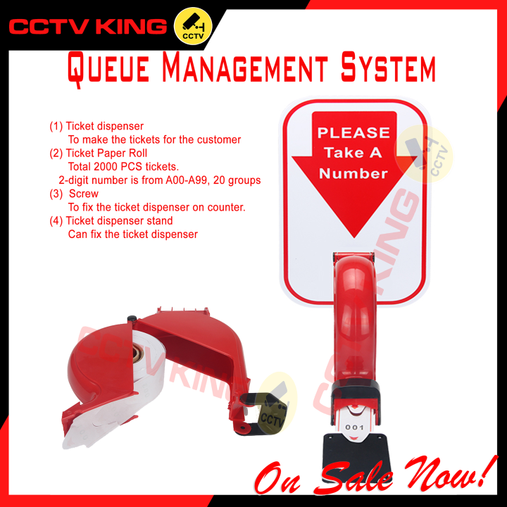 Queueing Machine System, Queue Ticket Dispenser, Waiting Number ...