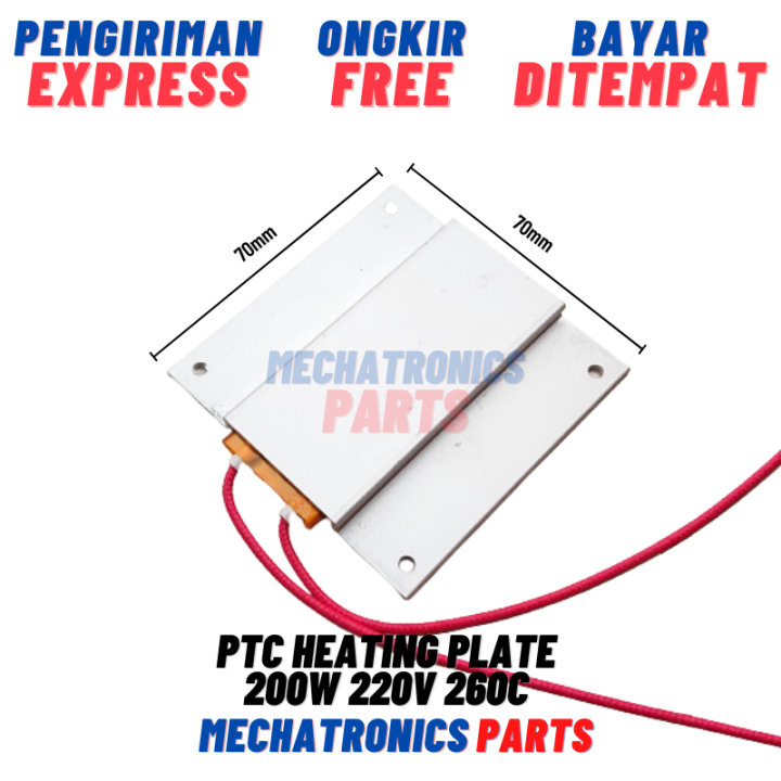 PTC Heating Plate 200W 220V 260C 70x69mm Thermostat Soldering Station ...