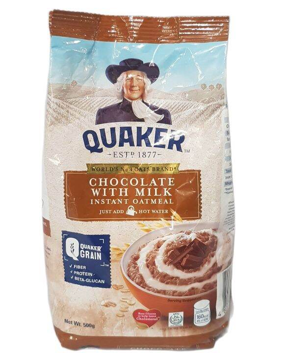 Quaker Instant Oatmeal - Chocolate with Milk Flavor (pack of 1 piece x 500 grams) | Lazada PH