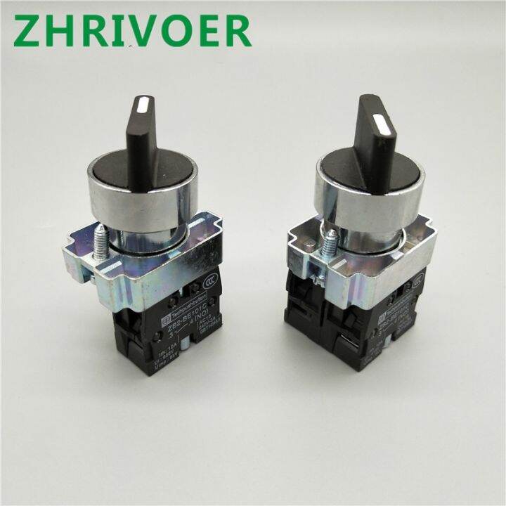 22mm XB2-BD21 XB2-BD33 10A/660V 2/3 Position Self-locking Knob Switch Select Switch Rotary ...