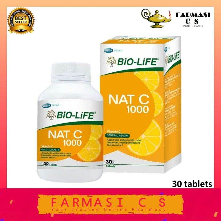Bio-Life Nat C 1000mg 30s EXP:05/2025 [Bio Life Biolife] Vitamin C | Lazada