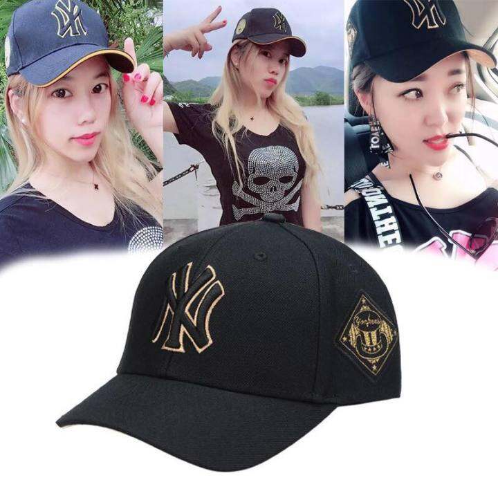 Korean counter MLB baseball cap female Yankees LA cap online celebrity ...