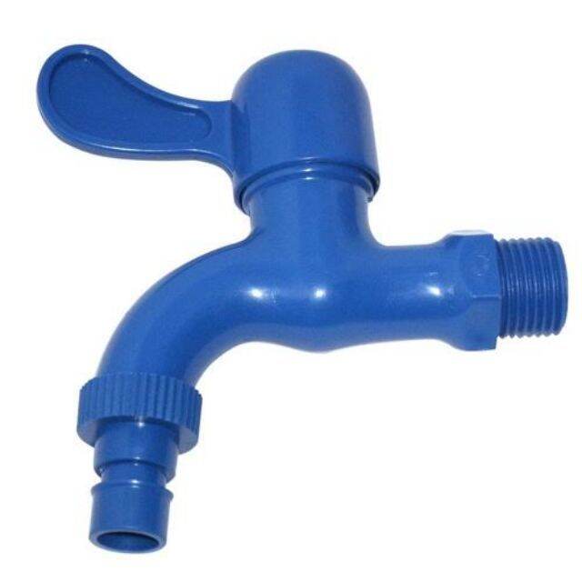 PVC plastic sink faucet blue, white 1/2 | Lazada PH