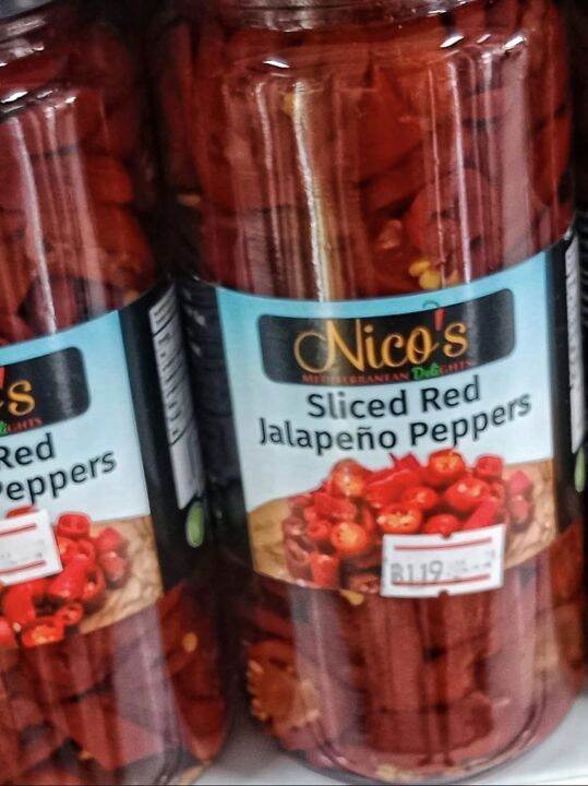 NICOS Sliced Red Jalapeno Peppers 480g *** UK IMPORT *** | Lazada.co.th