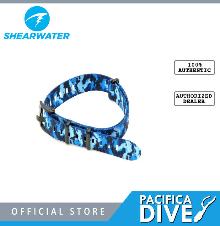 SHEARWATER, Teric Nylon Strap Kit - Marina Blue Shark Camo | Lazada PH