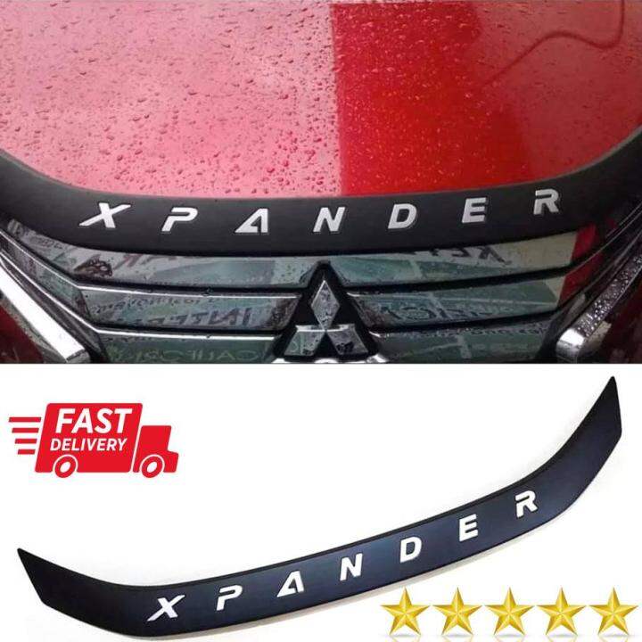 Mitsubishi Xpander Hood Lid Ornament Black with Silver Logo | Lazada PH