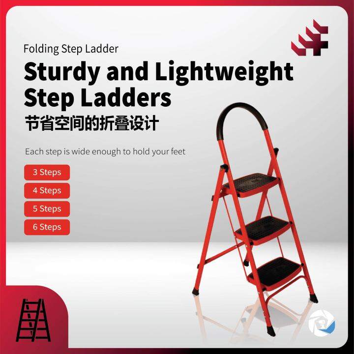 PROTOOLS MALAYSIA MADE HIGH QUALITY FOLDING STEP LADDER 3 - 6 STEPS ...